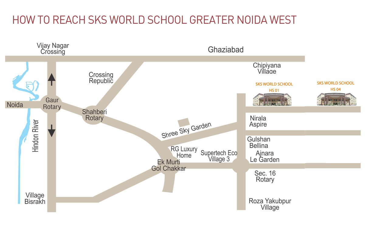 Reach Us - SKSWS | Cbse affiliated school in Greater noida